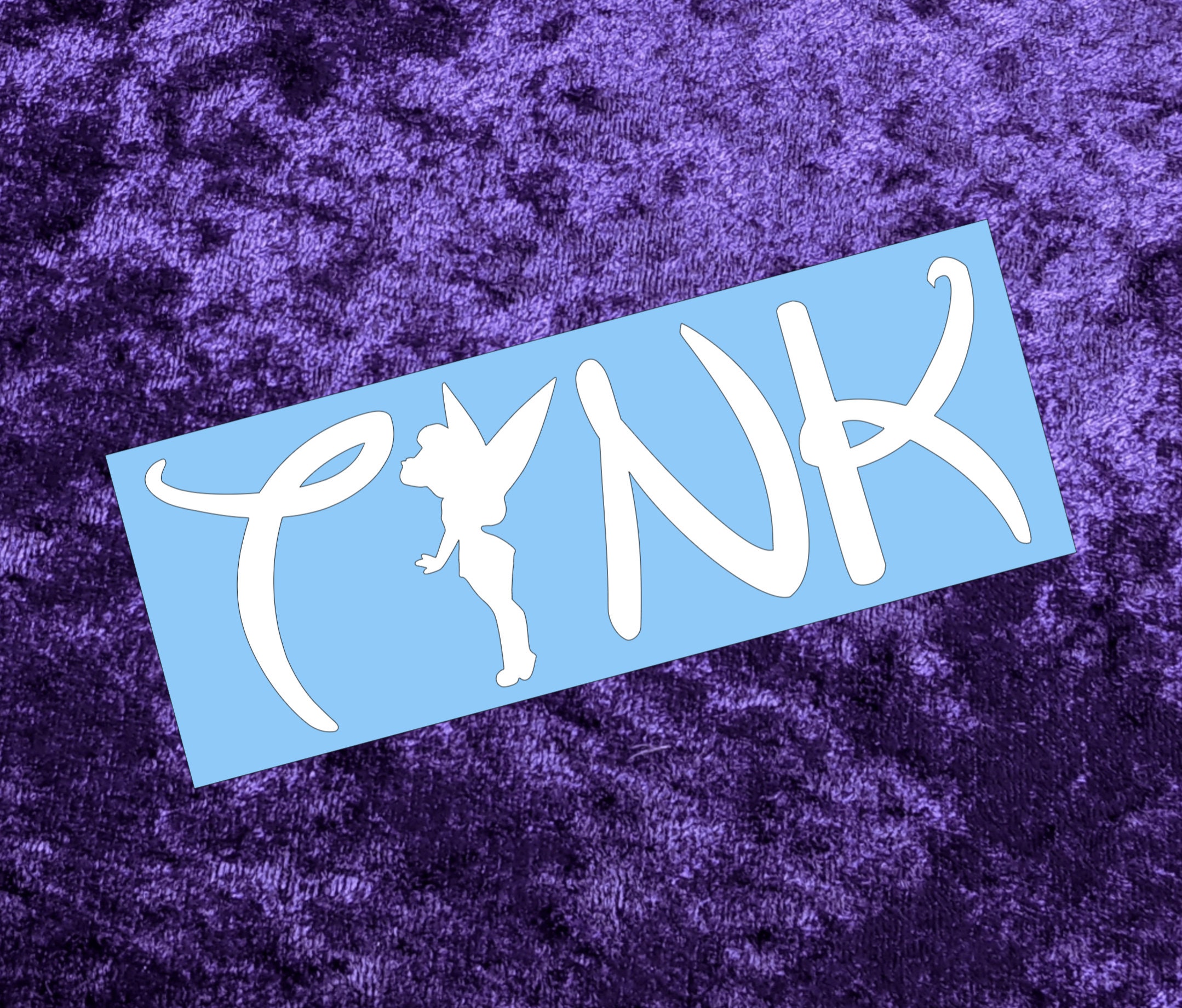 Tinkerbell Tink Name Permanent Vinyl Decal in Magical - Etsy