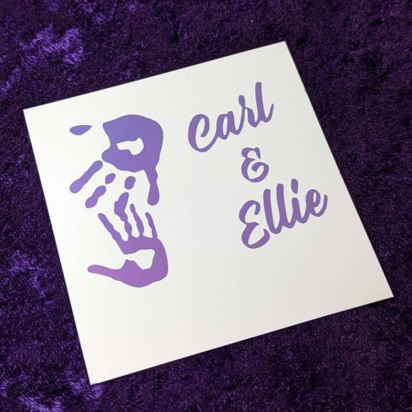 Ellie and Carl Handprint Svg - Etsy