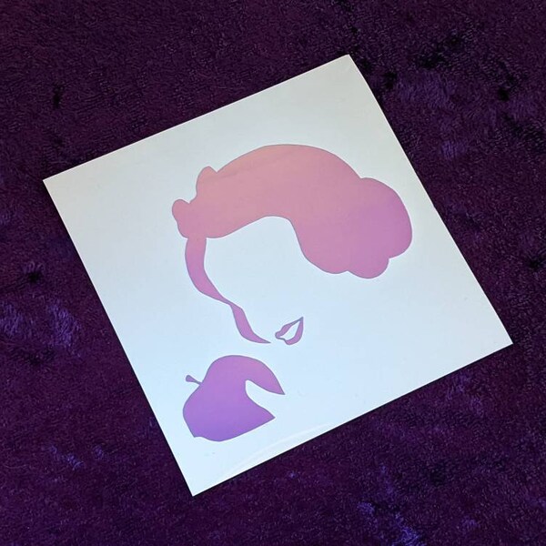 Snow White Apple Decal - Etsy