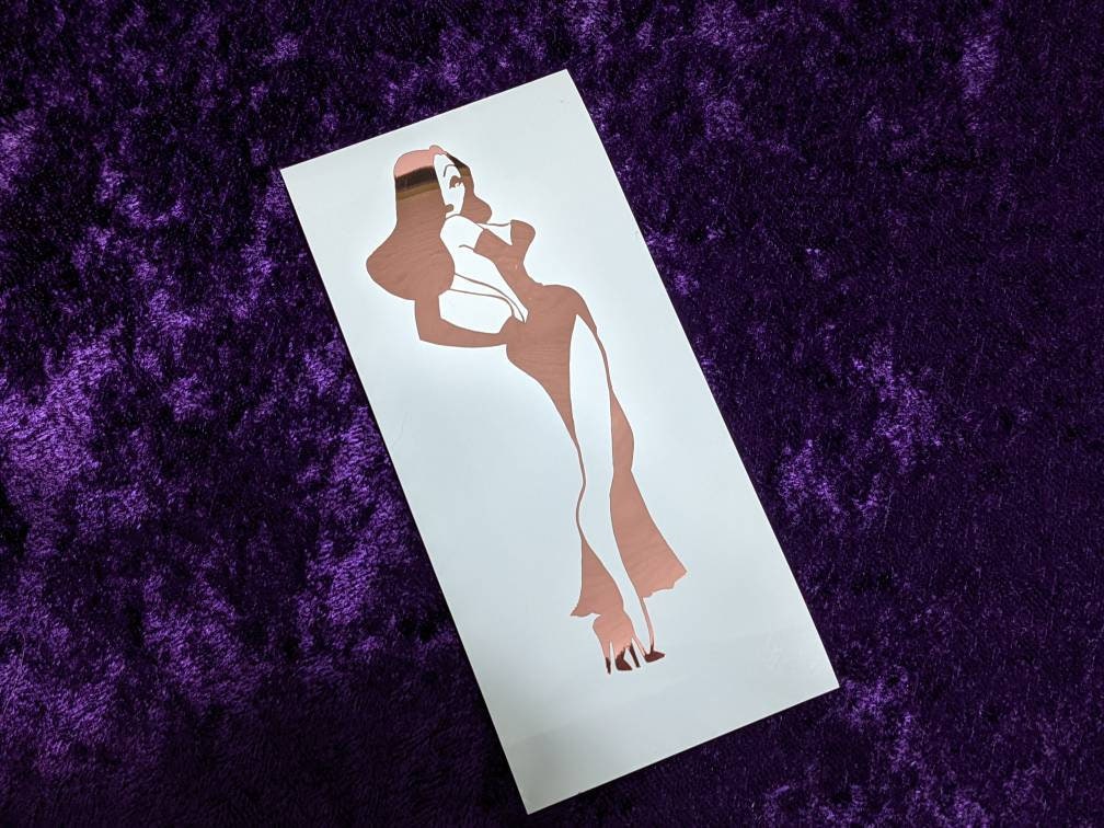 Jessica Rabbit Full Length Vinyl Decal in Magical Holographic - Etsy