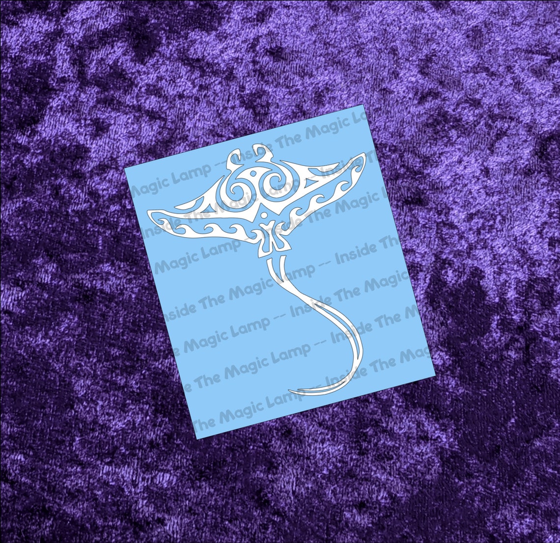 Moana Tribal Manta Ray Permanent Vinyl Decal in Magical | Etsy