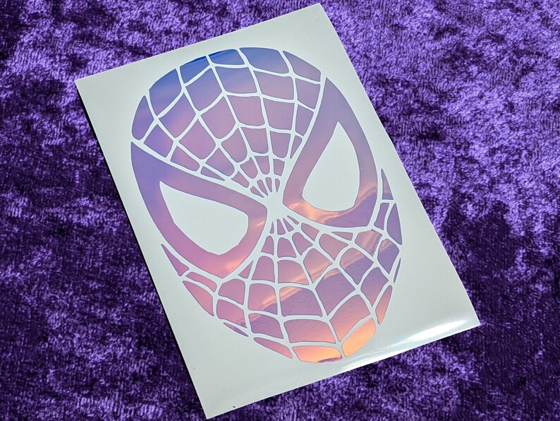 Spider-man Symbol Decal in Magical Holographic or White - Etsy