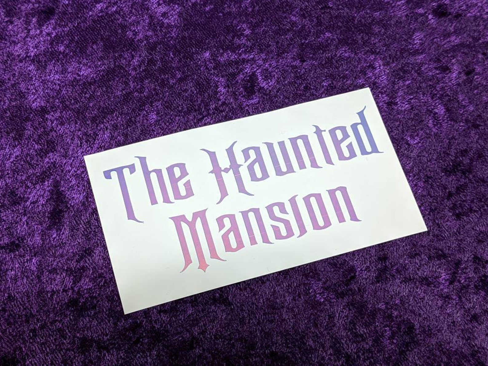 Haunted Mansion Logo Permanent Vinyl Decal in Magical - Etsy