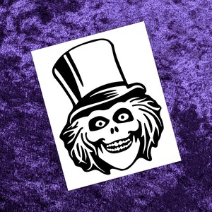 Hatbox Ghost Haunted Mansion Permanent Vinyl Decal in Magical Holographic or Various Colors - Etsy