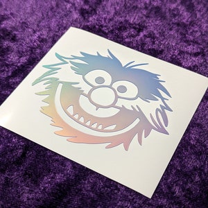 Muppets Animal Vinyl Decal in Magical Holographic or Various Colors - Etsy
