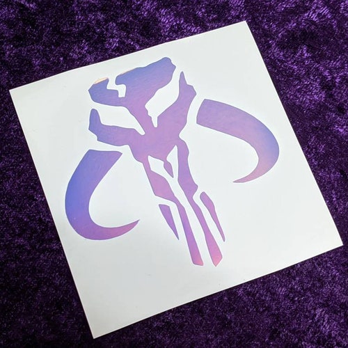 Mandalorian Mythosaur Skull Sigil Vinyl Decal in Magical - Etsy Canada