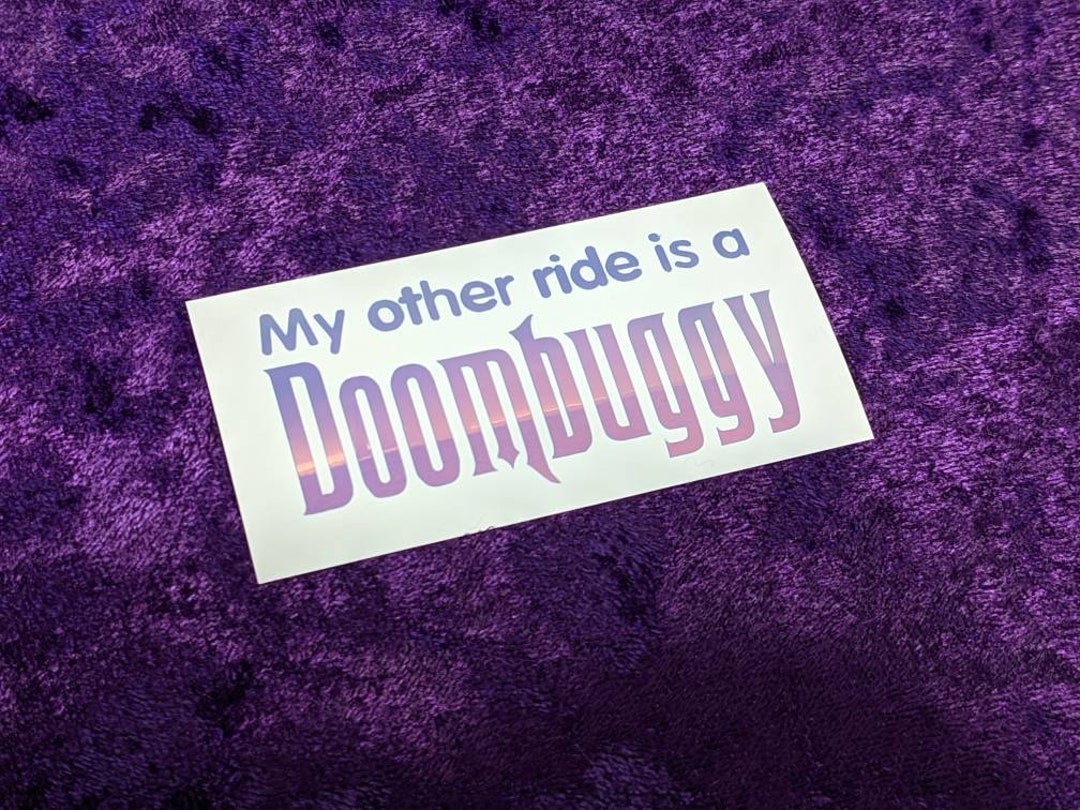 Haunted Mansion Other Ride is a Doom Buggy Permanent Vinyl Decal in ...