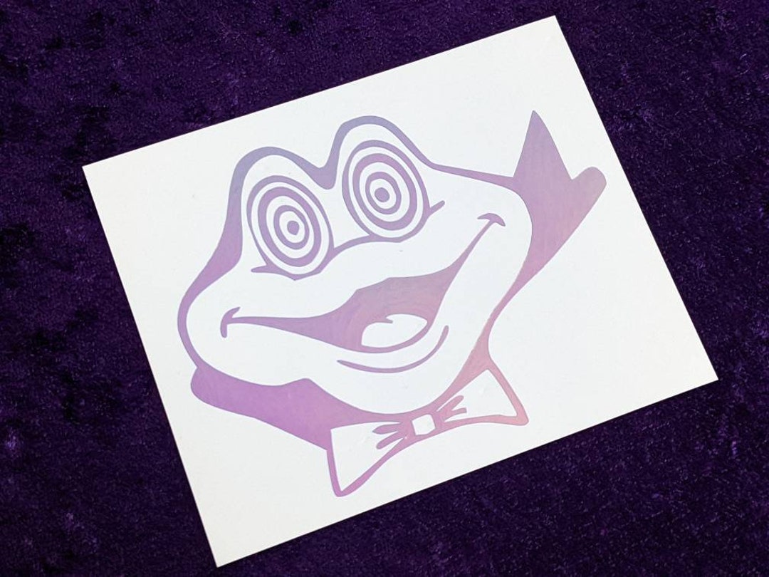 Mr Toad Outline Permanent Vinyl Decal in Magical Holographic or Various ...