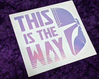 This is the Way Decal | Etsy