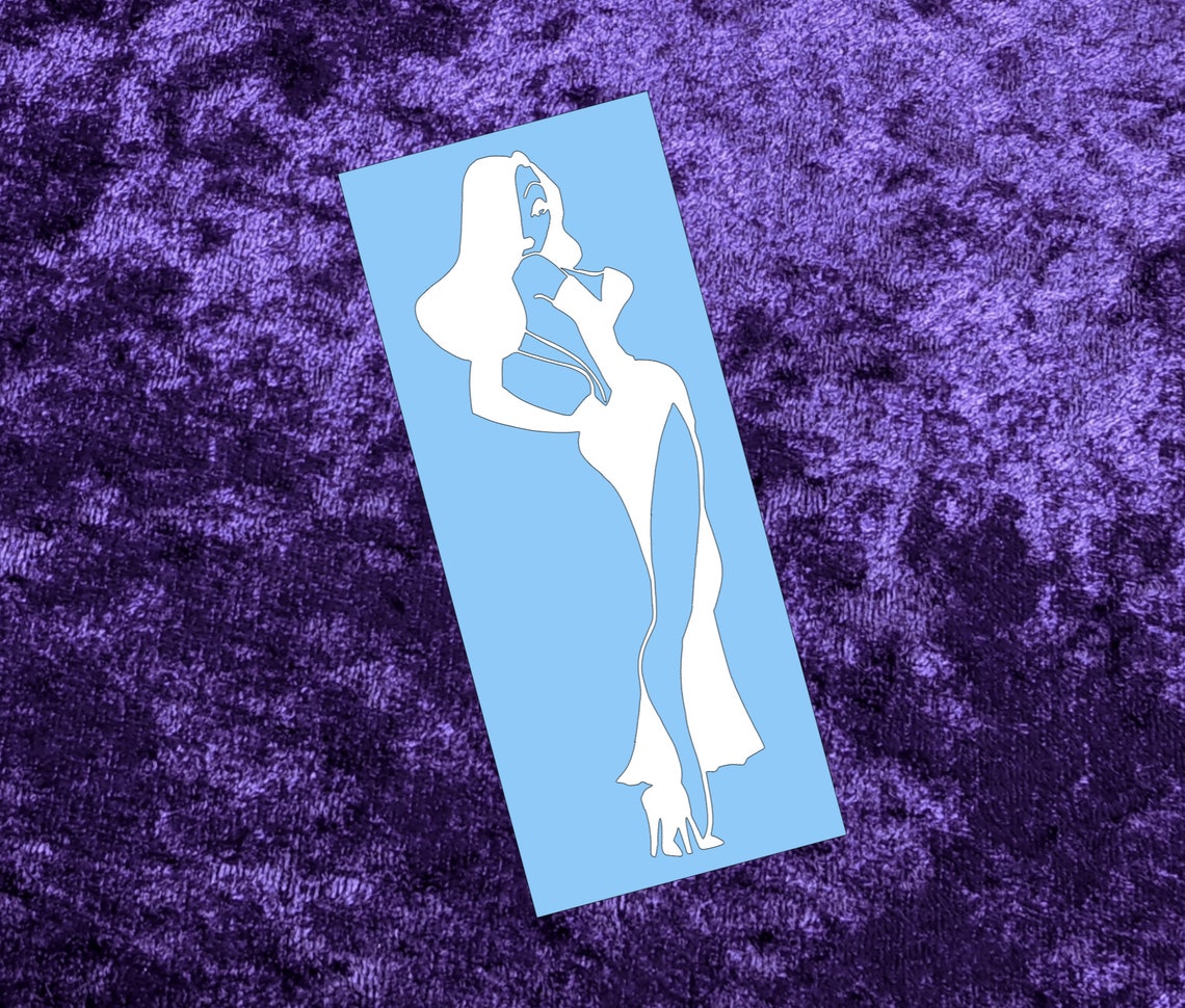 Jessica Rabbit Full Length Vinyl Decal in Magical Holographic | Etsy