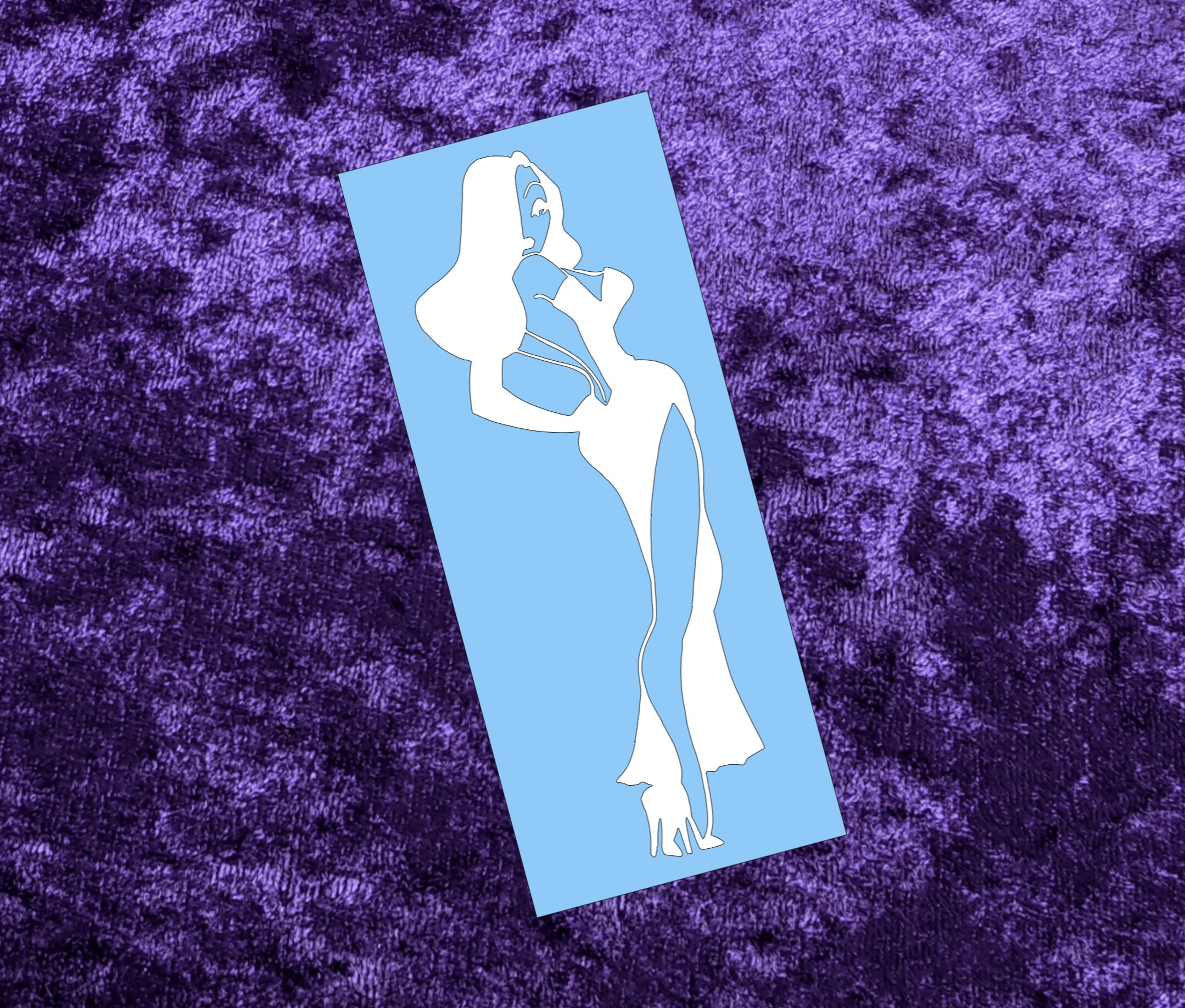 Jessica Rabbit Full Length Vinyl Decal in Magical Holographic - Etsy