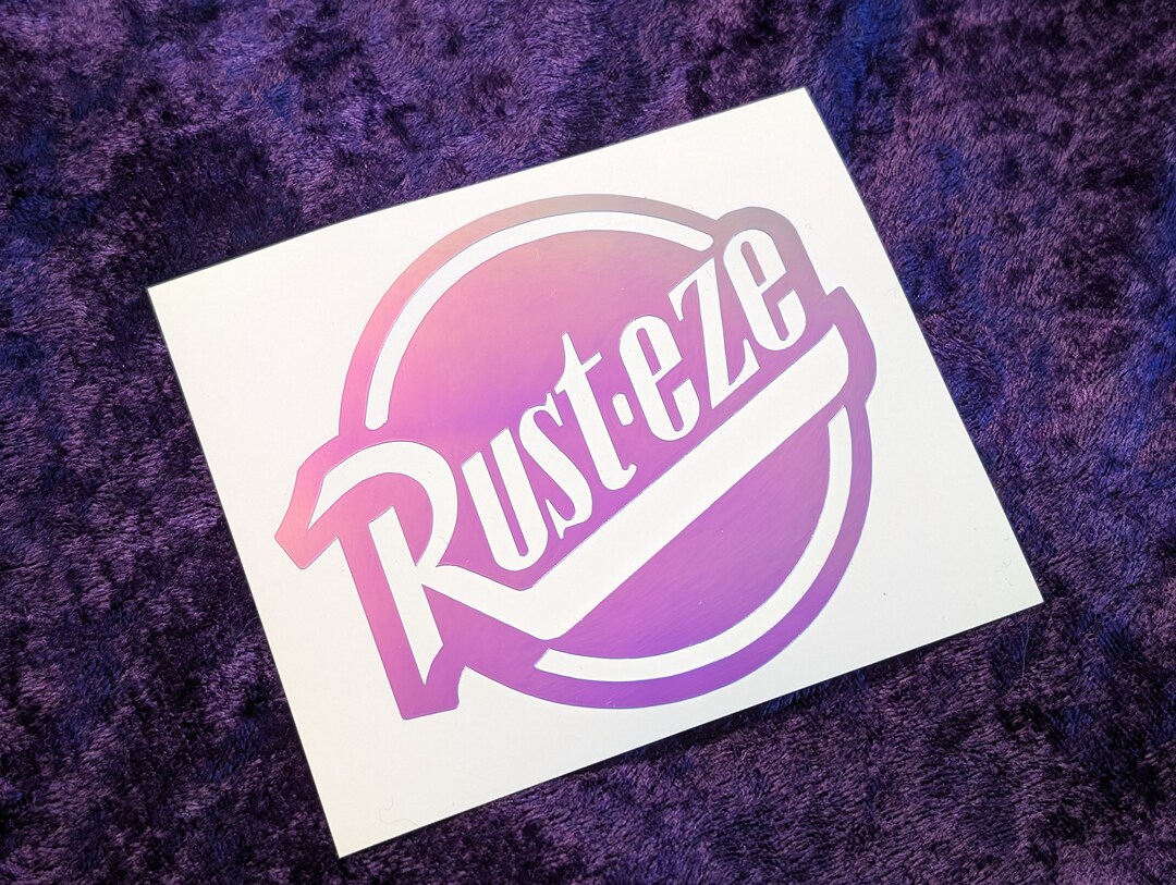 Lightning Mcqueen Rust-eze Cars Movie Permanent Vinyl Decal in Magical ...