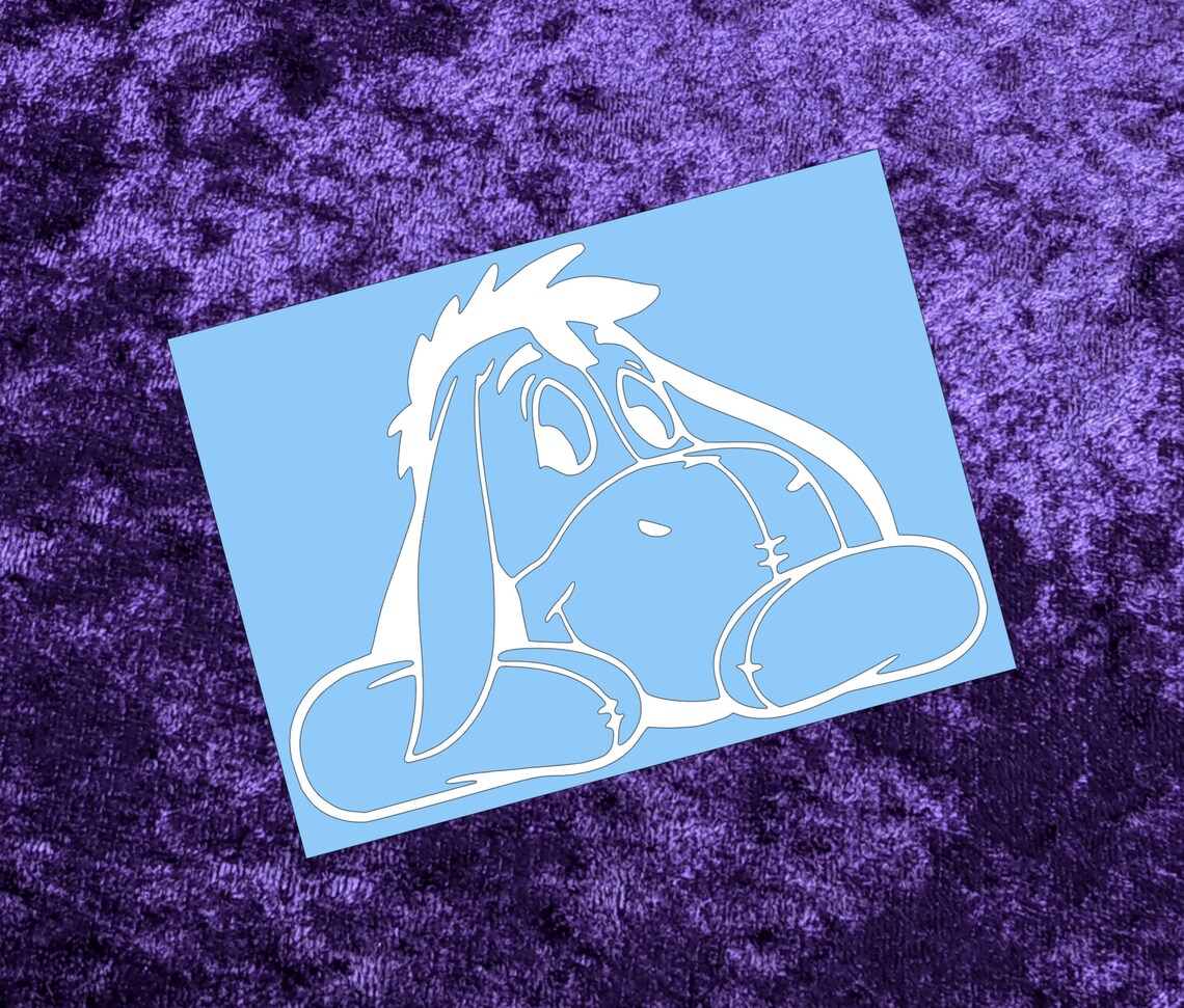 Eeyore Outline Vinyl Decal in Magical Holographic or White | Etsy