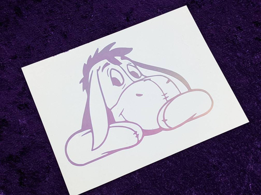 Eeyore Outline Vinyl Decal in Magical Holographic or Various Colors - Etsy