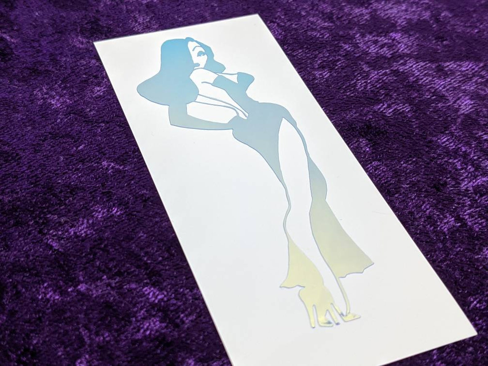 Jessica Rabbit Full Length Vinyl Decal in Magical Holographic | Etsy