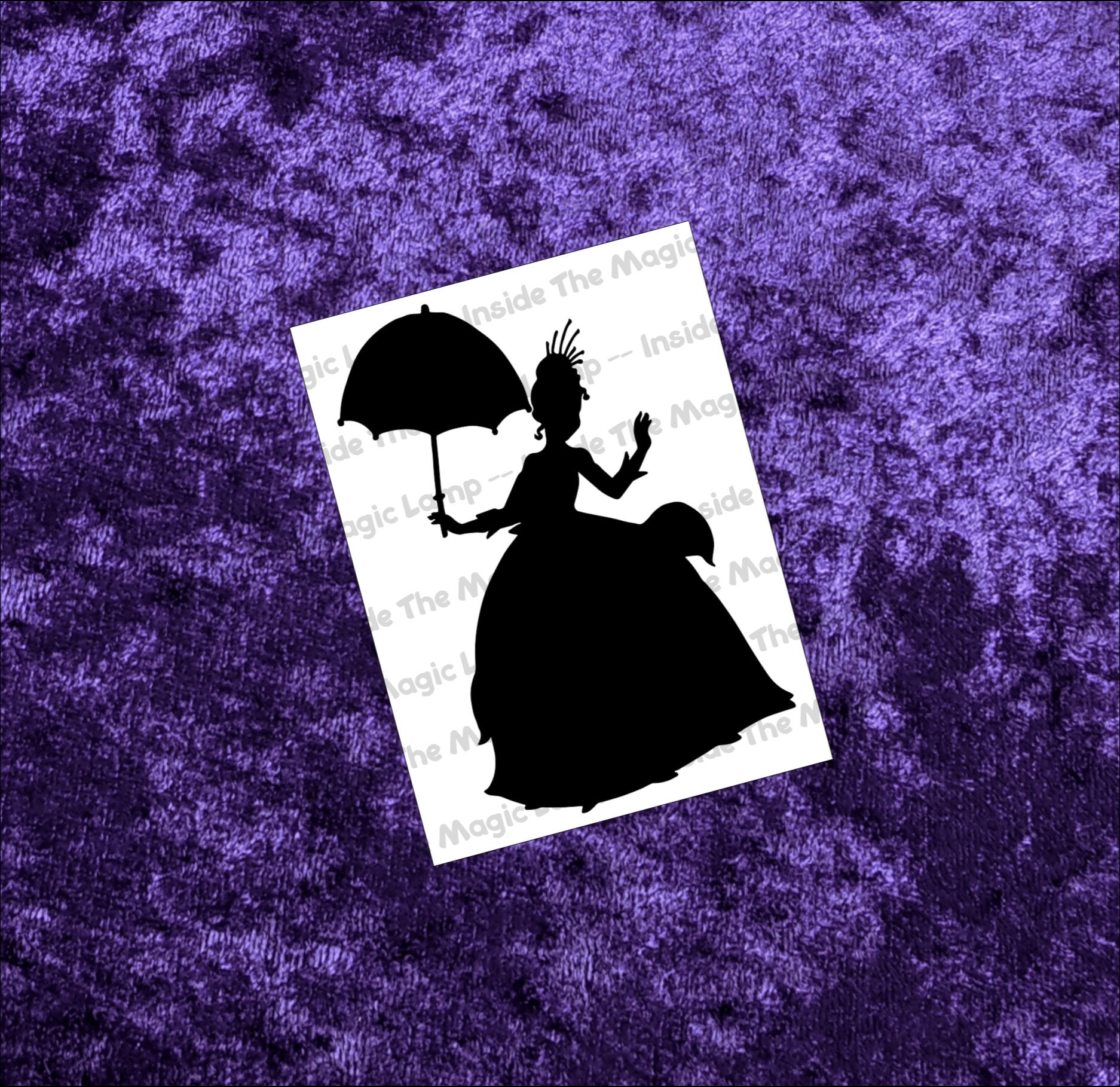 Tiana Princess and the Frog Umbrella Permanent Vinyl Decal in | Etsy