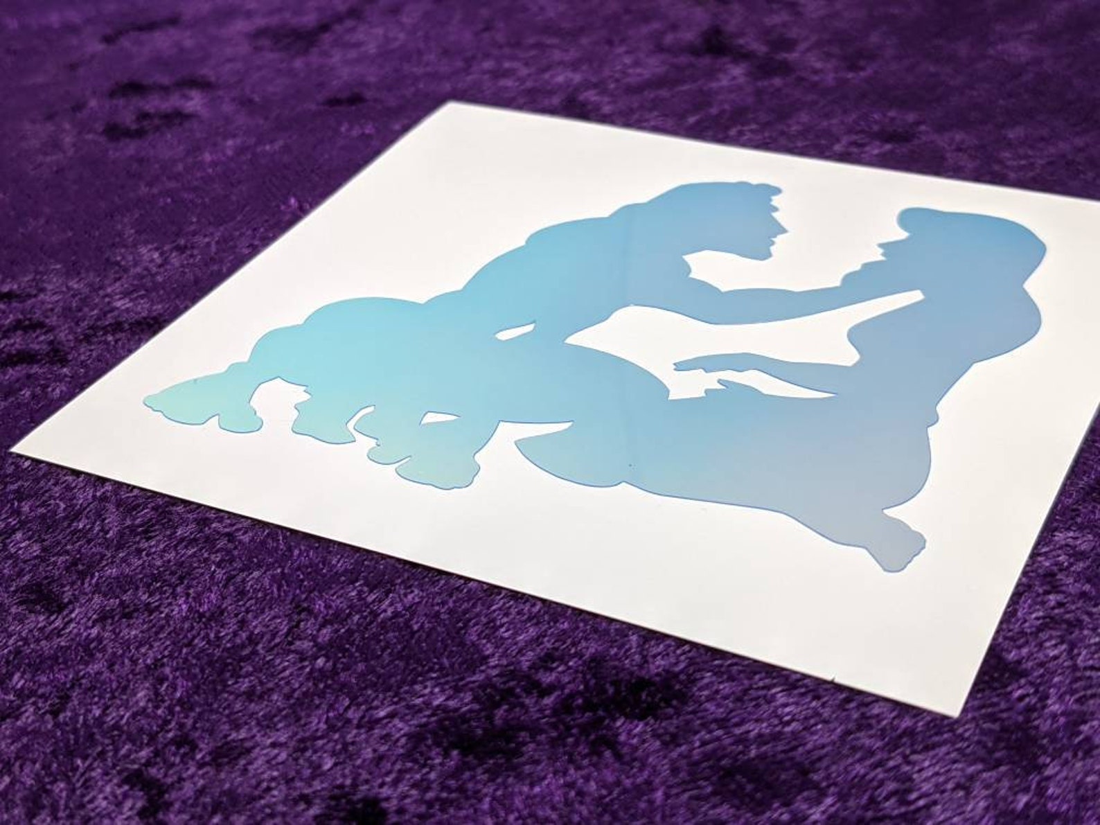 Tarzan and Jane Silhouette Permanent Vinyl Decal in Magical - Etsy