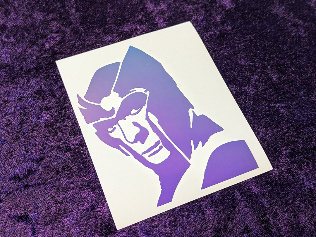 Magneto Face X-men Permanent Vinyl Decal in Magical Holographic or ...