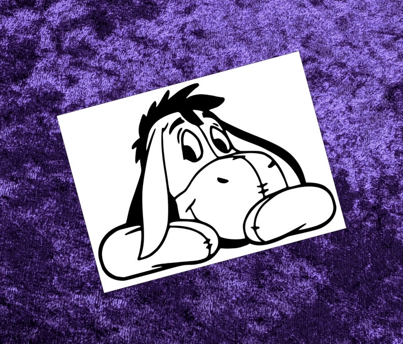 Eeyore Outline Vinyl Decal in Magical Holographic or White - Etsy