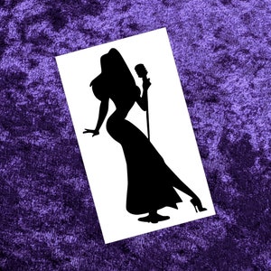 Jessica Rabbit Silhouette Vinyl Decal in Magical Holographic or Various ...