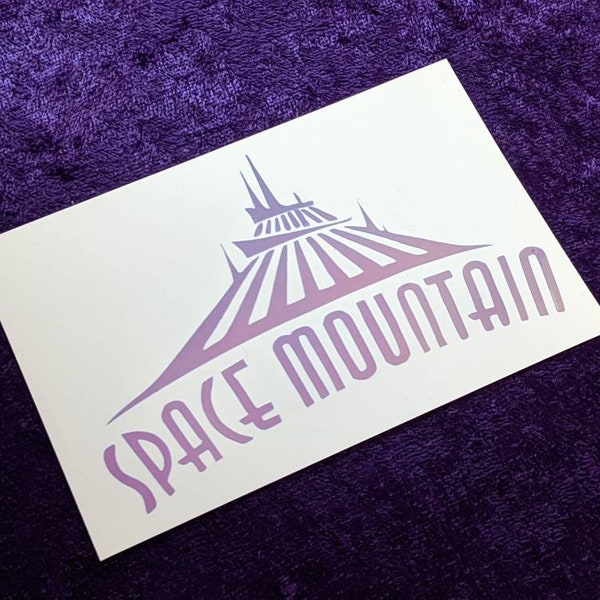 Space Mountain Decal - Etsy