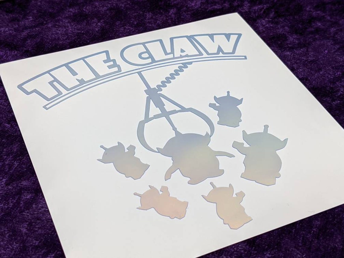 The Claw Toy Story Aliens Permanent Vinyl Decal in Magical | Etsy