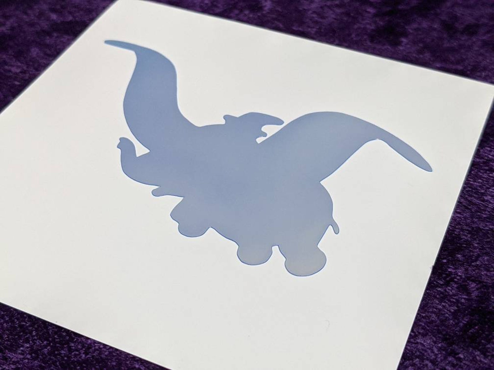 Dumbo Flying Silhouette Permanent Vinyl Decal in Magical - Etsy