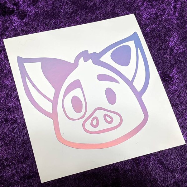 Pig Face Decal - Etsy