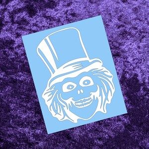 Hatbox Ghost Haunted Mansion Permanent Vinyl Decal in Magical Holographic or Various Colors - Etsy