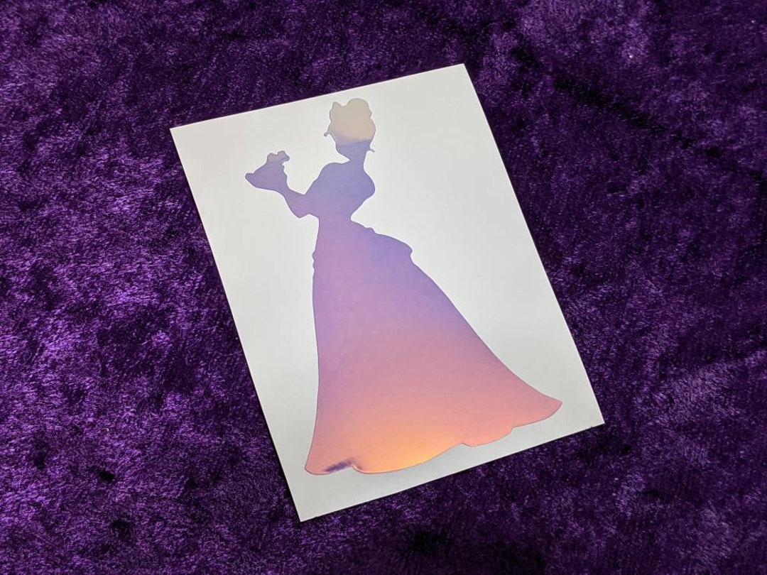 Tiana Standing Princess and the Frog Permanent Vinyl Decal in Magical ...