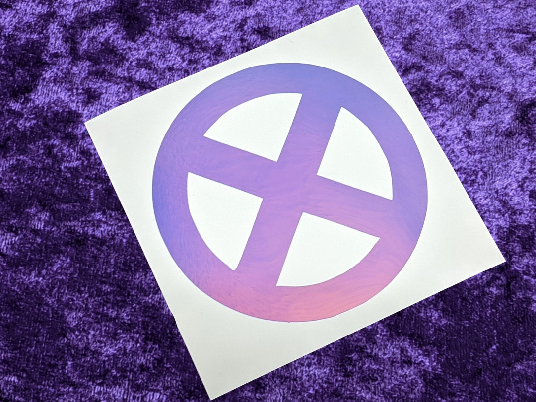 X-men Symbol Permanent Vinyl Decal in Magical Holographic or Various ...