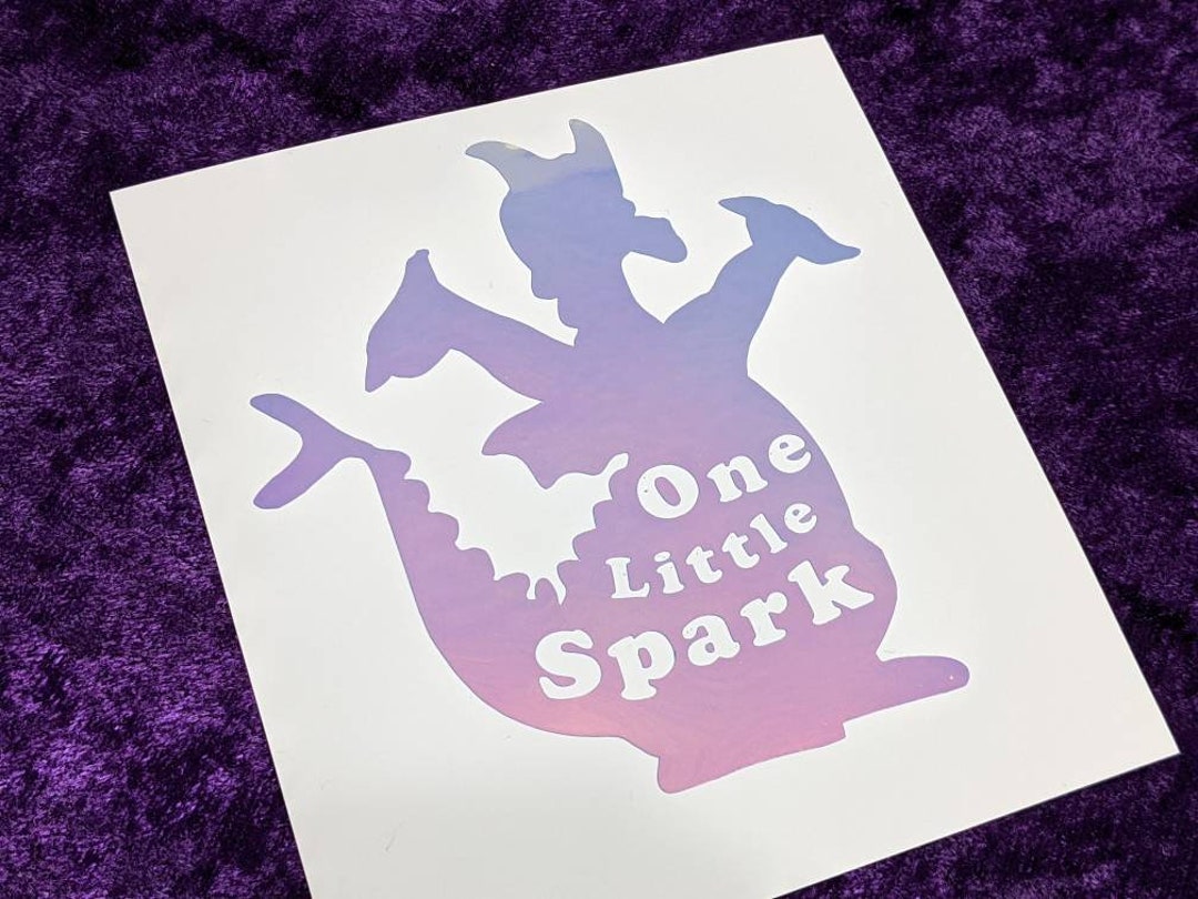 Figment One Little Spark Permanent Vinyl Decal in Magical Holographic ...