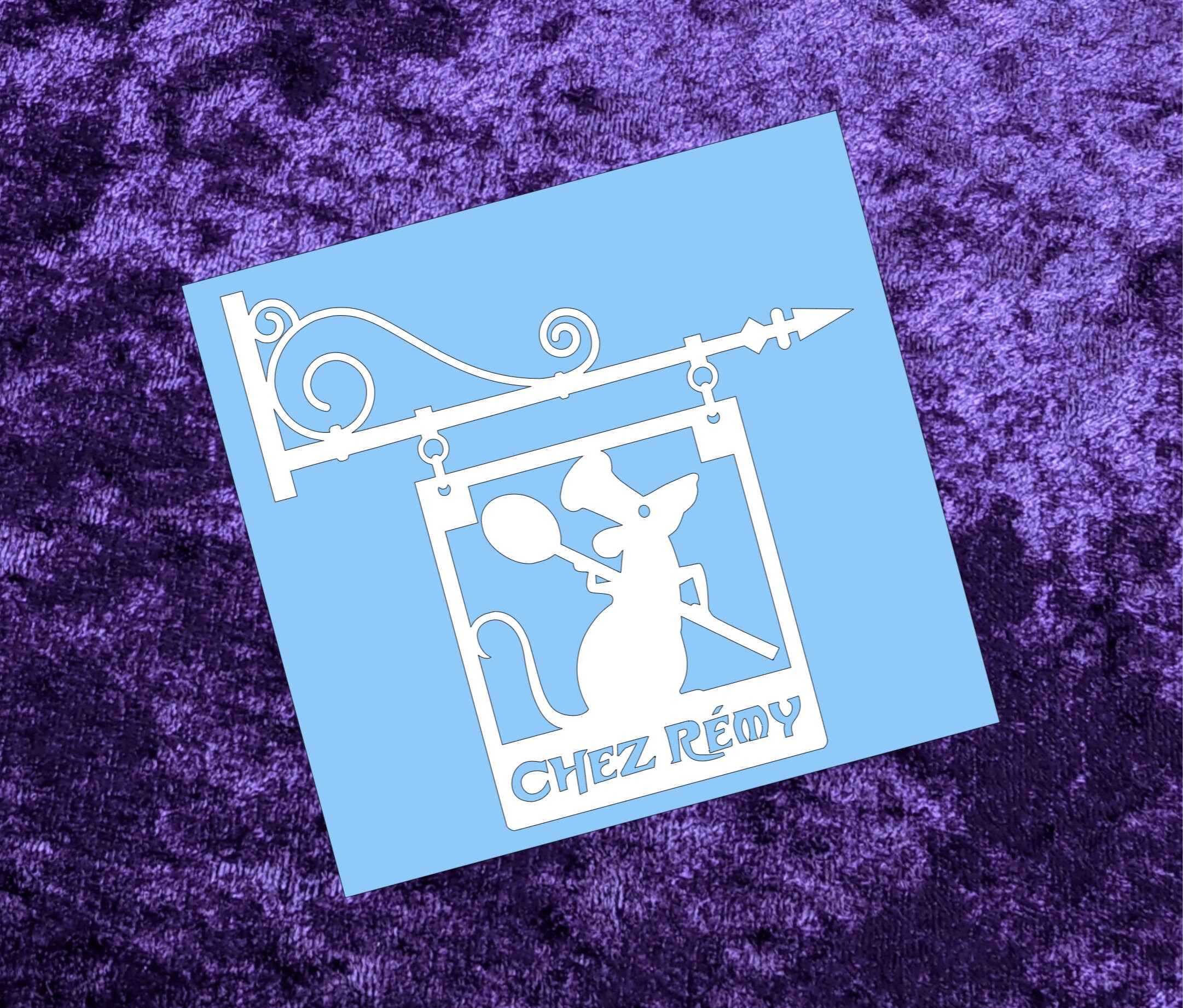 Ratatouille Chez Remy Sign Permanent Vinyl Decal in Magical - Etsy UK