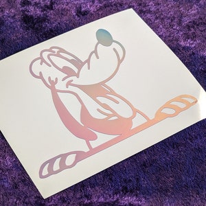 Peeking Pluto Permanent Vinyl Decal in Magical Holographic or Various ...