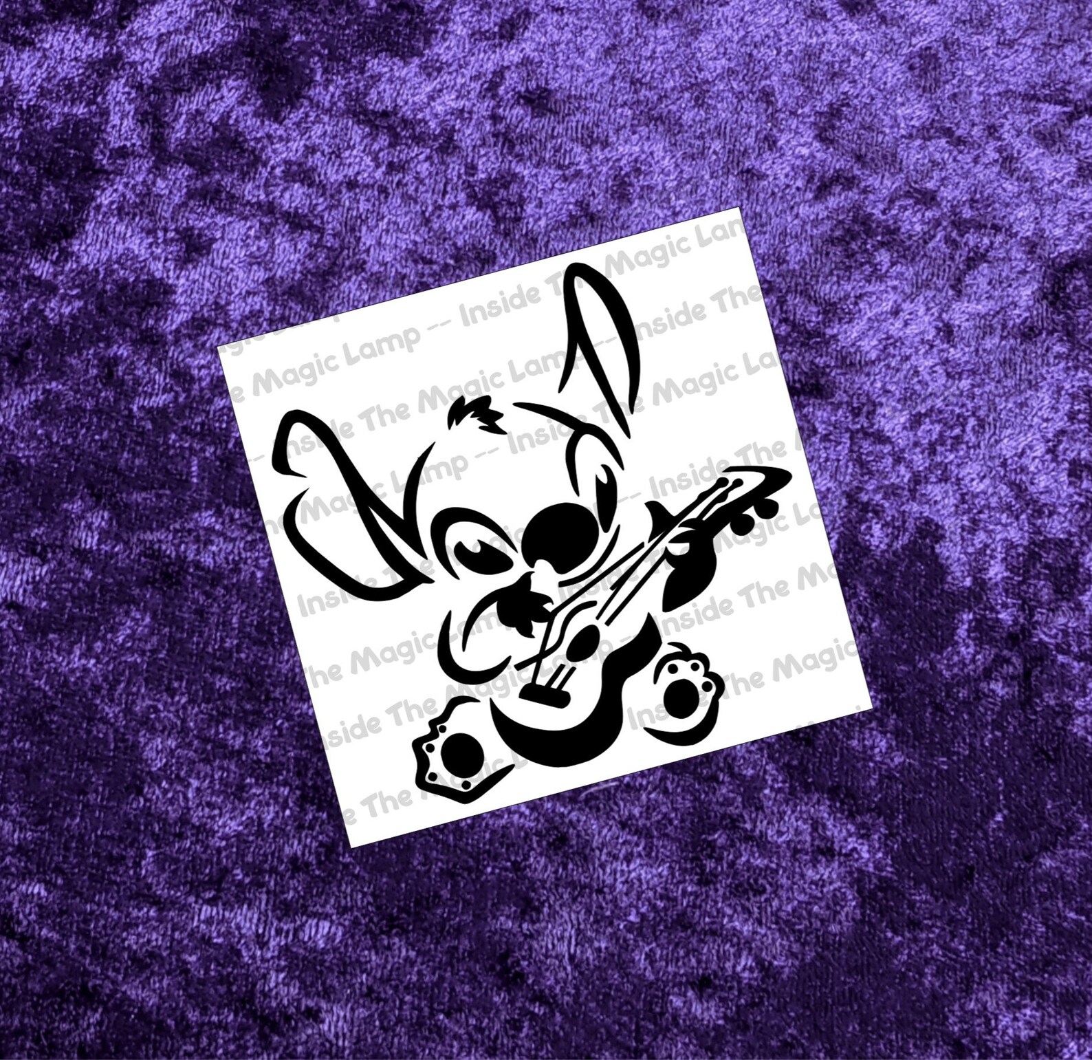 Stitch Music Permanent Vinyl Decal in Magical Holographic or - Etsy