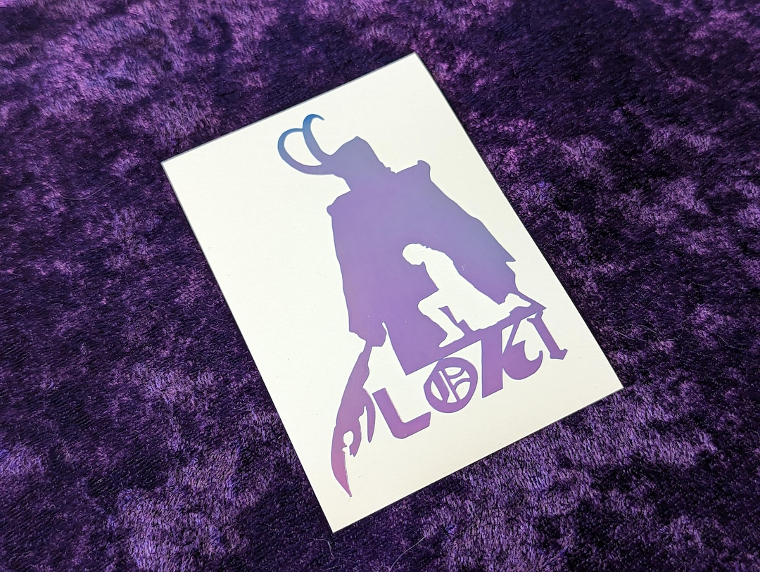 Loki Shadow Permanent Vinyl Decal in Magical Holographic or Various ...