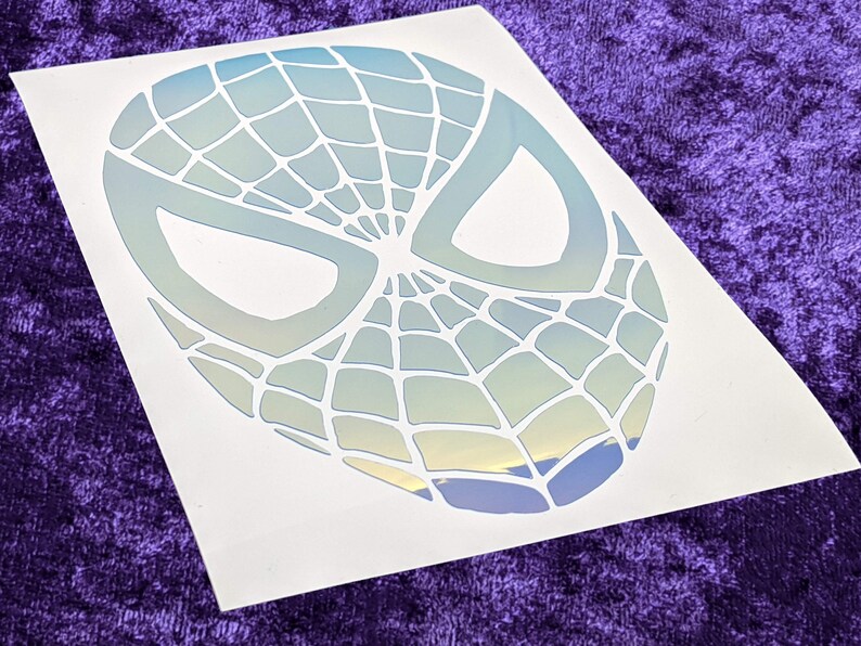 Spider-man Symbol Decal in Magical Holographic or White - Etsy