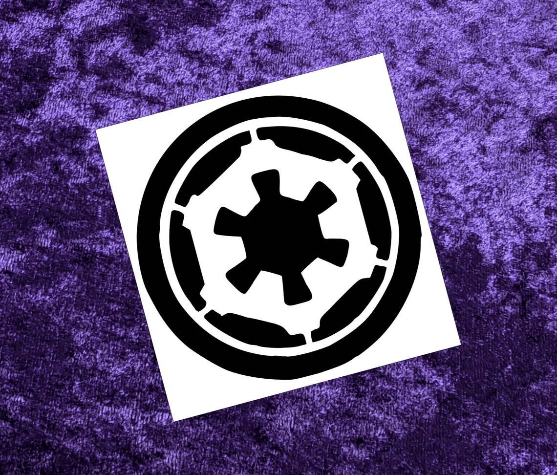 Mandalorian Beskar Symbol Vinyl Decal in Magical Holographic | Etsy