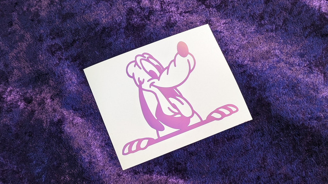 Peeking Pluto Permanent Vinyl Decal in Magical Holographic or Various ...
