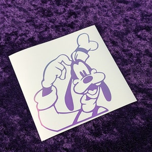 Goofy Confused Outline Vinyl Decal in Magical Holographic or - Etsy