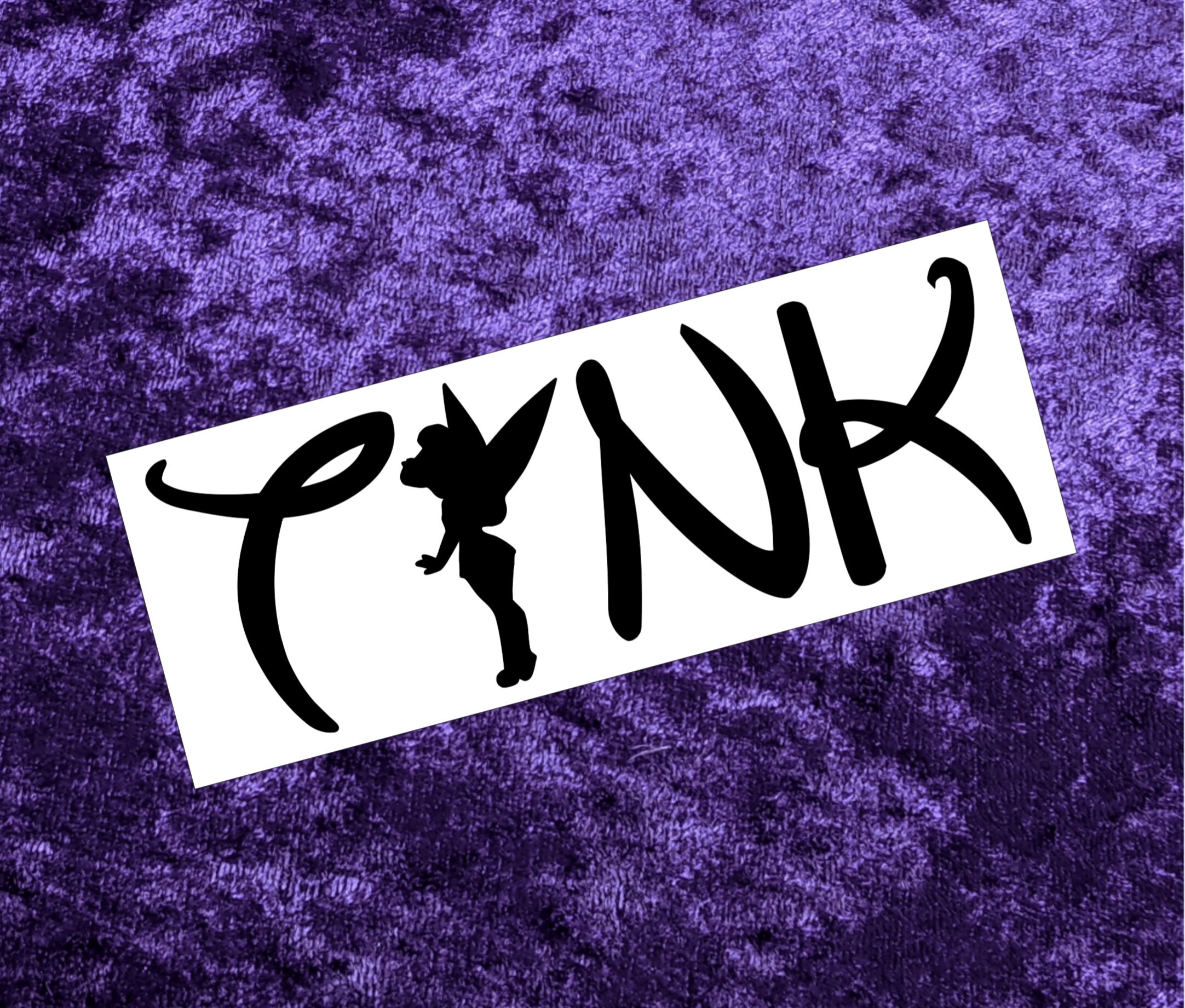 Tinkerbell Tink Name Permanent Vinyl Decal in Magical - Etsy