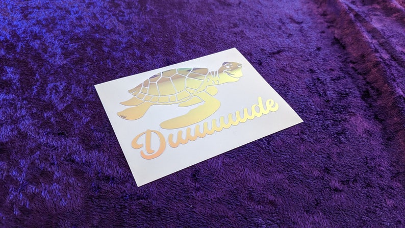 Crush Dude Finding Nemo Permanent Vinyl Decal in Magical - Etsy