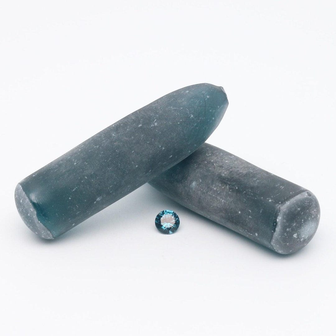 Zircon Green (teal Color) #122-djeva Lab Created Spinel Faceting Rough ...