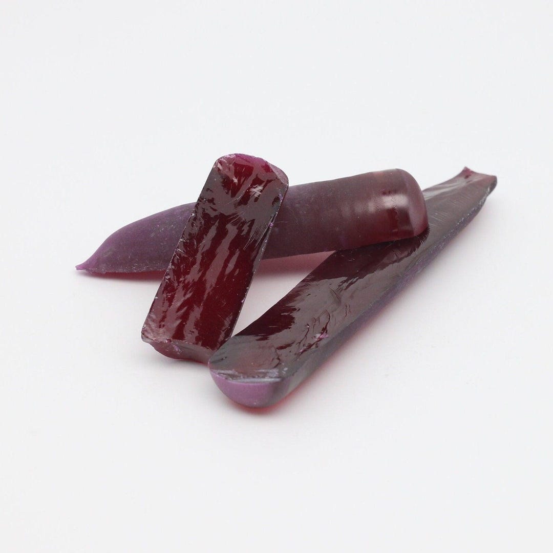 Medium Dark Ruby Red #7 Lab Created Corundum Sapphire Faceting Rough ...