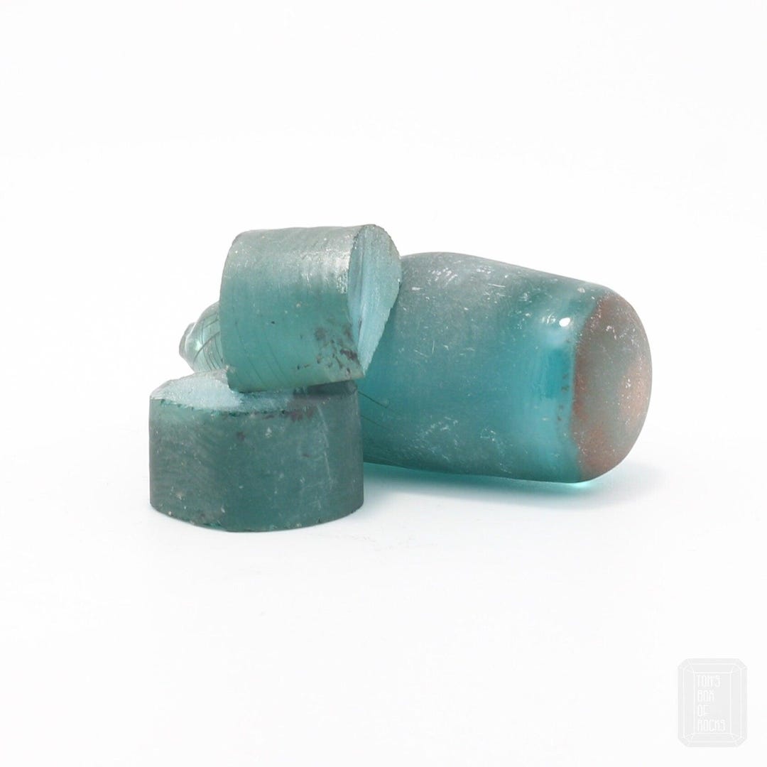 Bluish Green #136-djeva Lab Created Spinel Faceting Rough for Gem ...