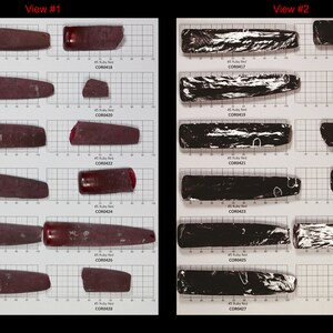 Ruby Red 5 Lab Created Corundum Sapphire Faceting Rough for Gem Cutting ...