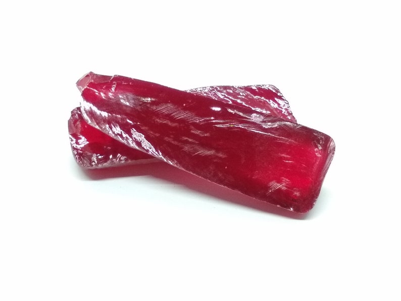 Ruby Red 5 Lab Created Corundum Sapphire Faceting Rough for | Etsy