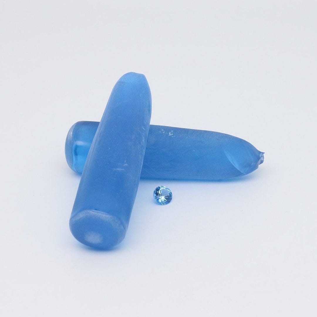 Ceylon Blue #110-djeva Lab Created Spinel Faceting Rough for Gem ...