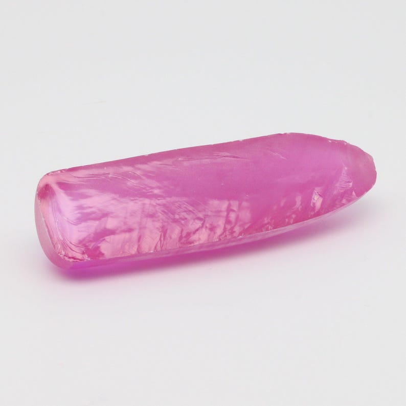 Djeva Bright Pink #1-BIS Lab Created Corundum Sapphire Faceting Rough ...