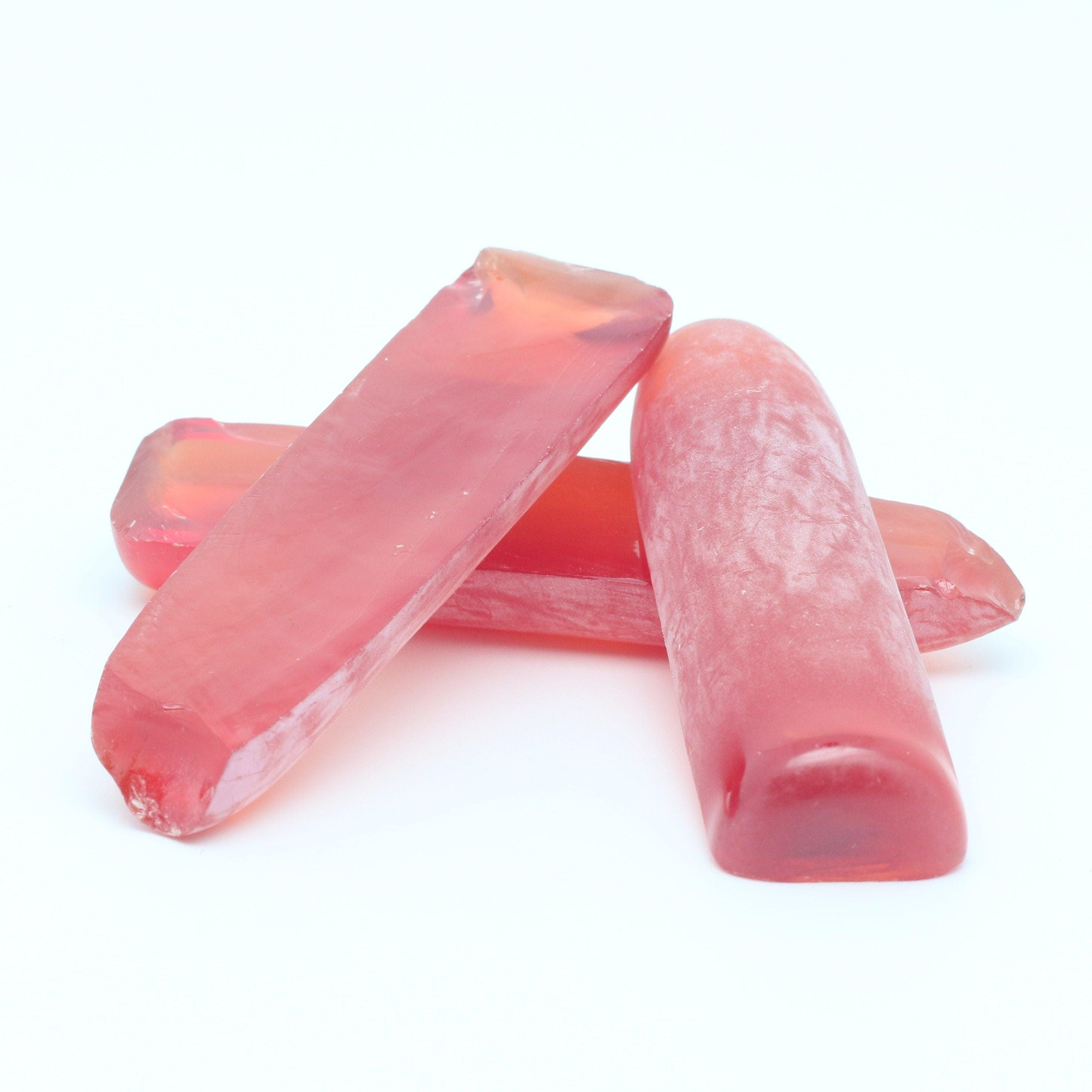 Djeva Padparadscha #55SP Lab Created Corundum Sapphire Faceting Rough ...